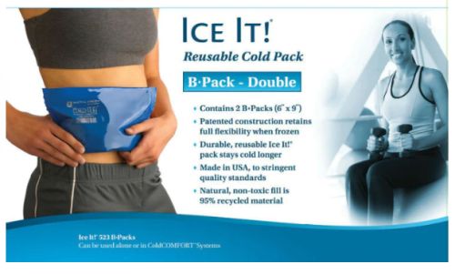 Ice It! Reusable Cold Pack (B Pack Double) Size:6 x9x1.5 – Triple T Health